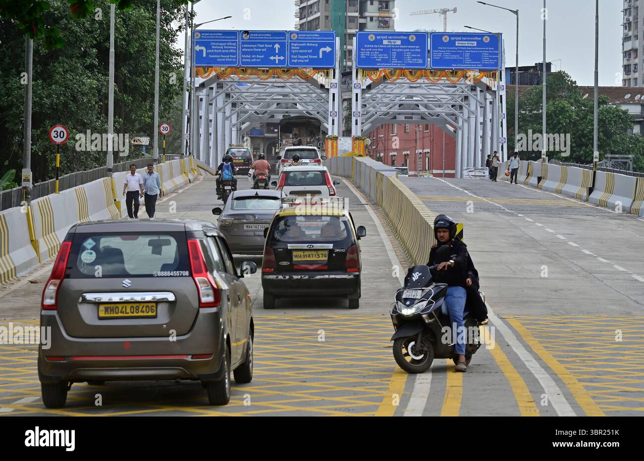 MUMBAI, INDIA - JULY 10: Sindoor Bridge(Carnac Bridge) opened for ...