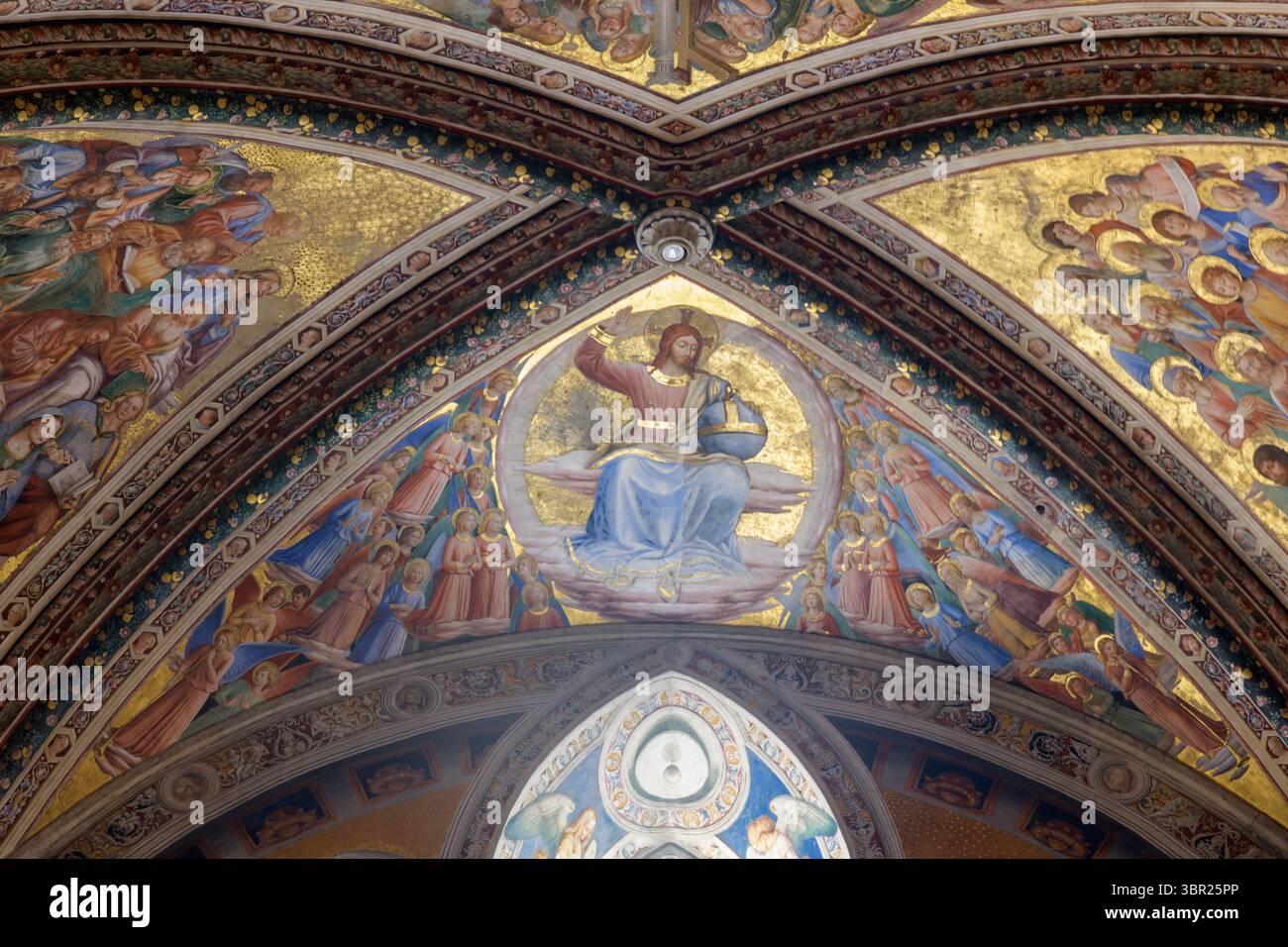 The fresco by Fra Angelico in the Cappella di San Brizio, Duomo di ...