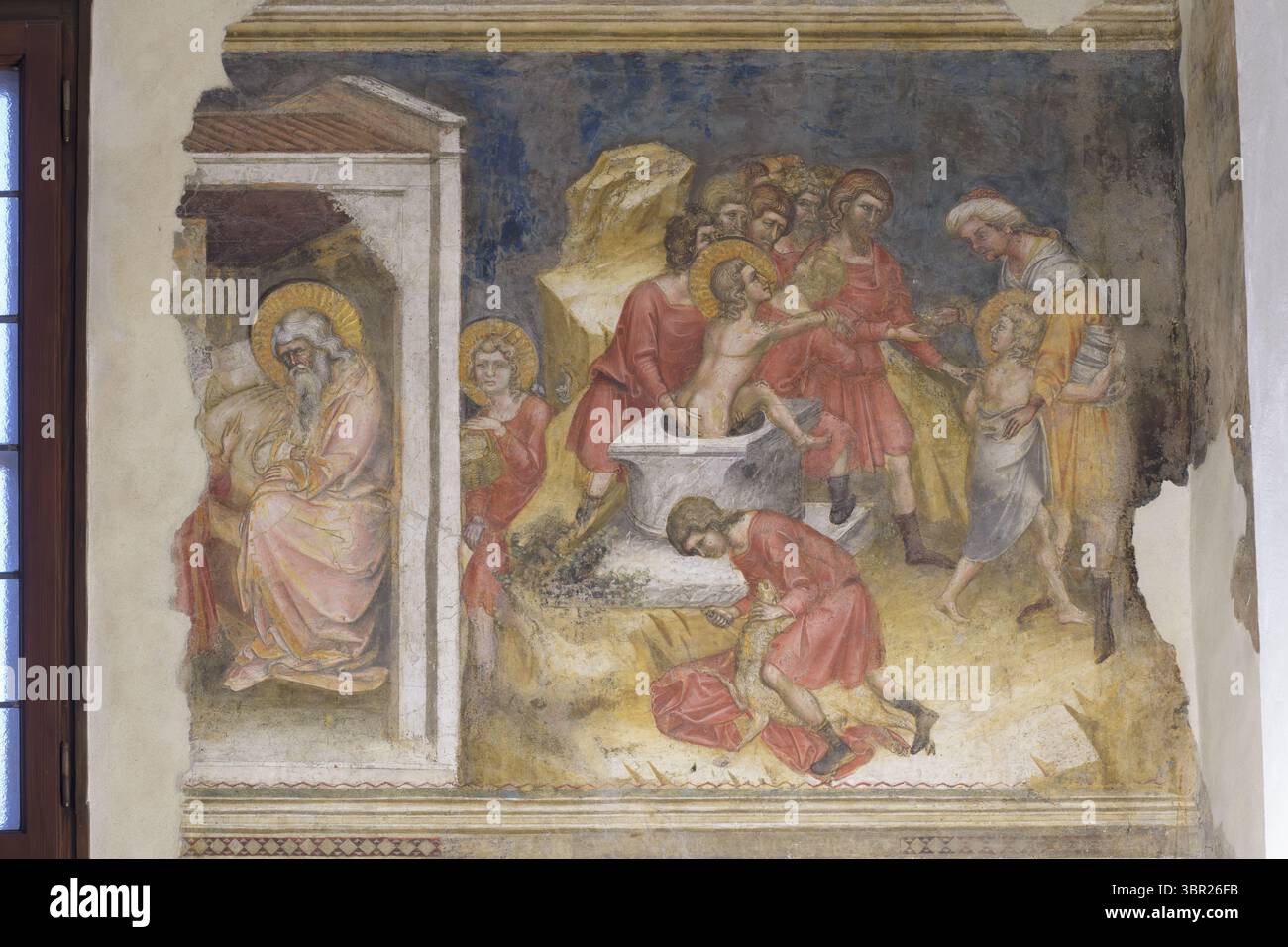Fresco by Guariento depicting Joseph being sold by his brothers ...