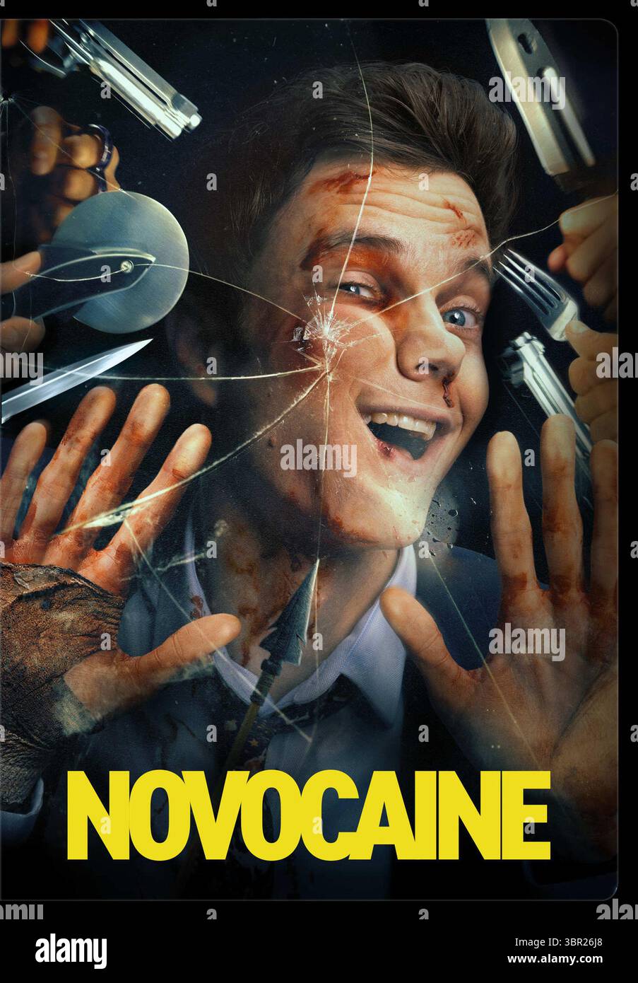 Novocaine (2025) POSTER ART *Filmstill - Editorial Use Only* see Special Instructions. CAP/UFS ...