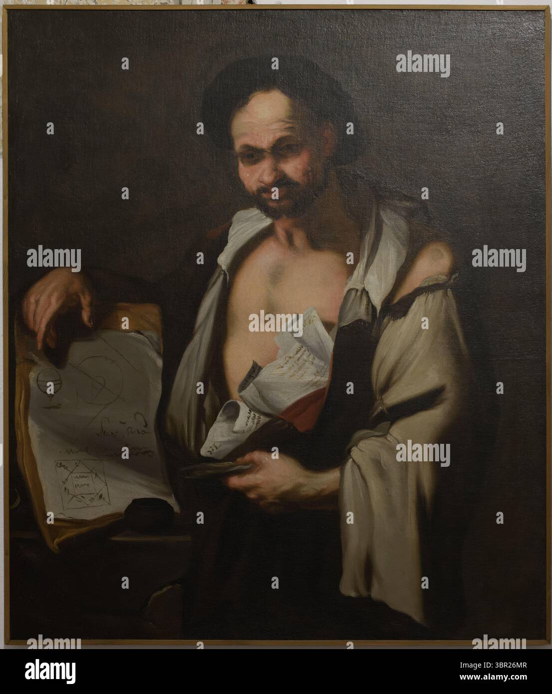 Painting by Luca Giordano, 'Democritus', located in Padua, Italy ...