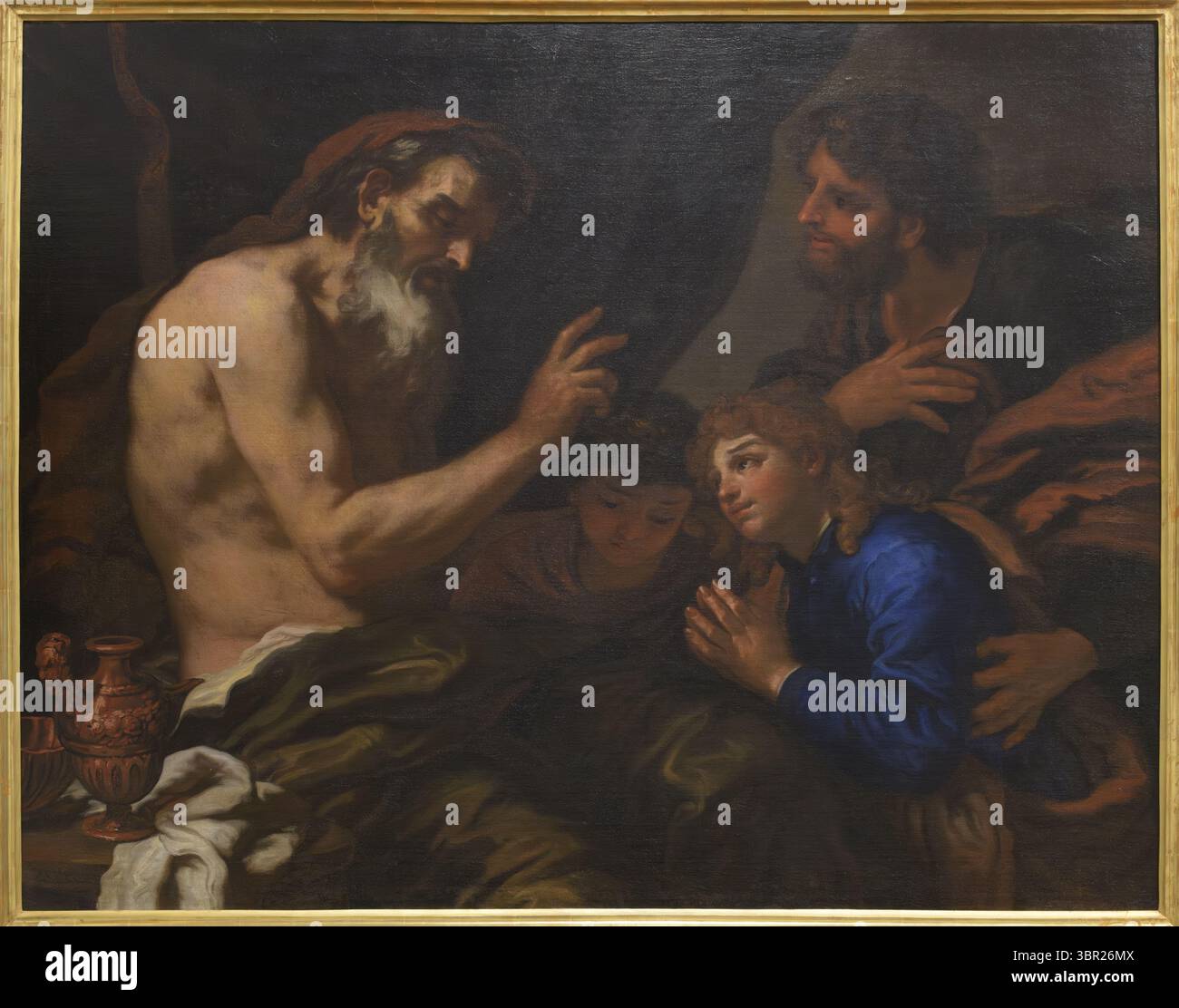 Luca Giordano's painting depicting a dramatic scene from Greek ...