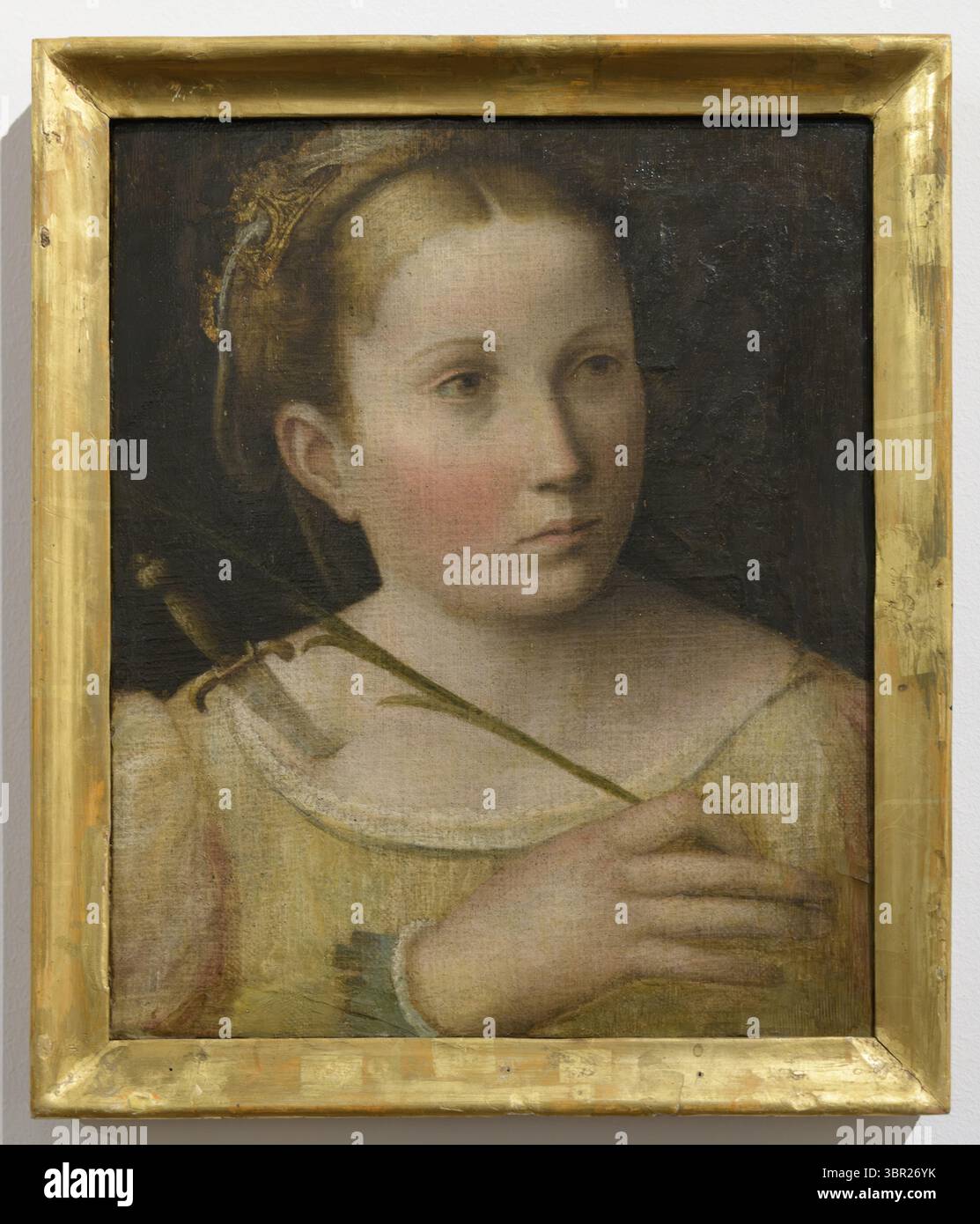 Portrait of Saint Justina by Luca Longhi, Italian artist from Ravenna ...