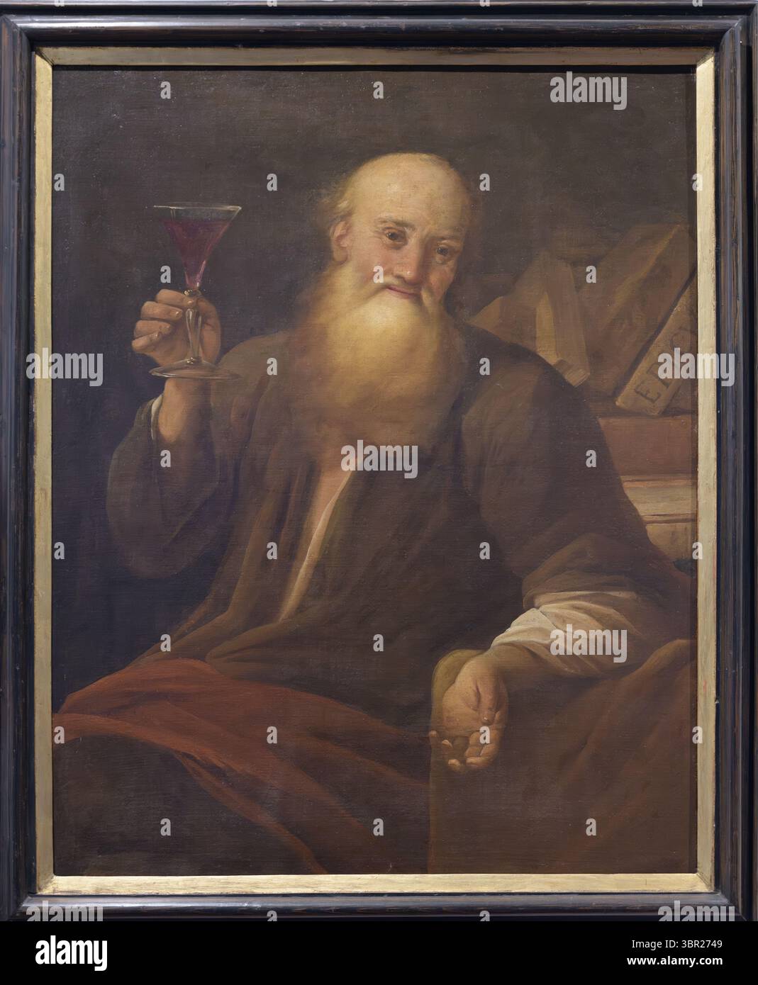 Portrait of Epicurus by Antonio Cifrondi, depicting the philosopher ...