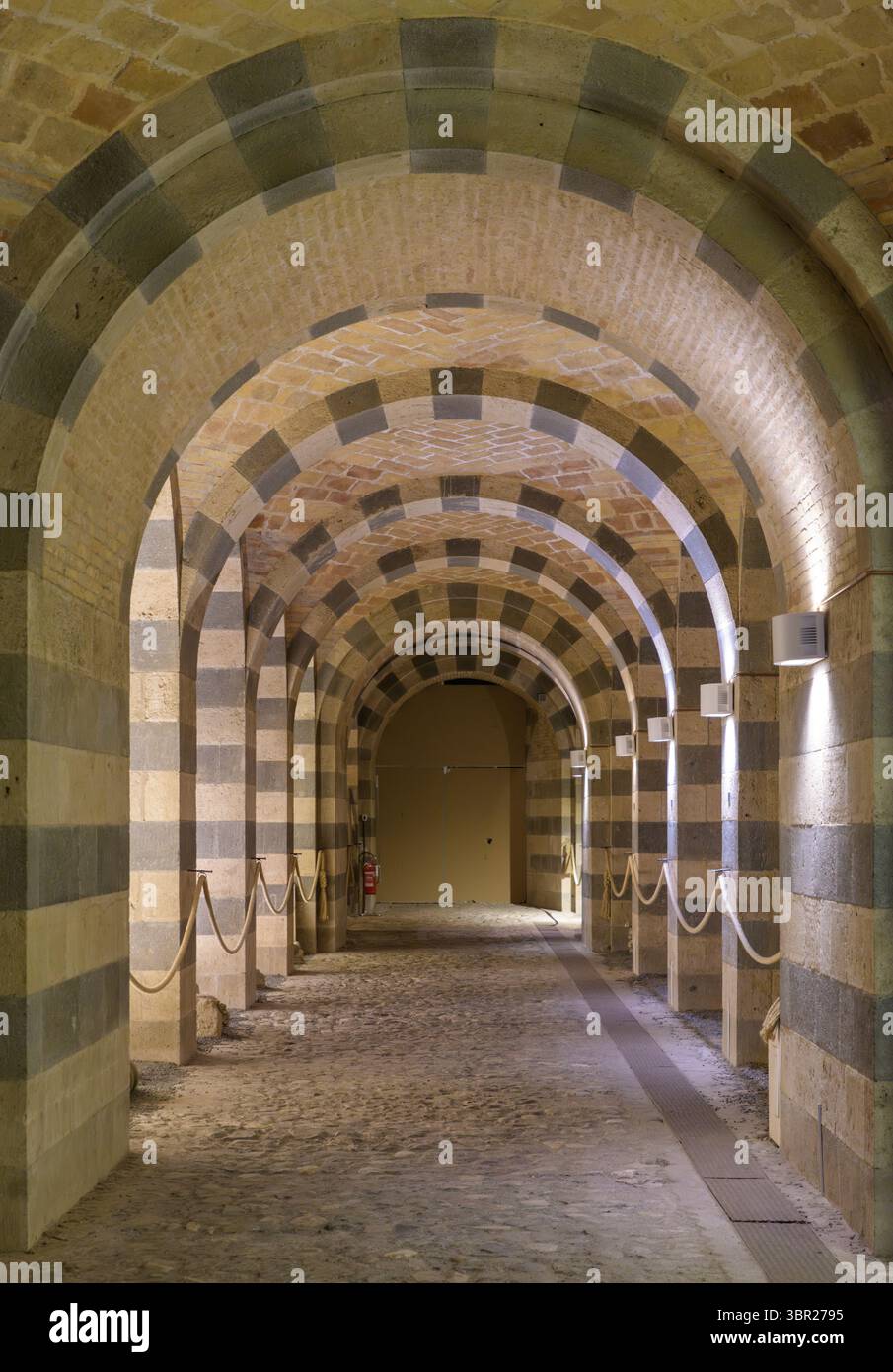 Subterranean spaces under the Duomo di Orvieto, Italy, showcasing ...