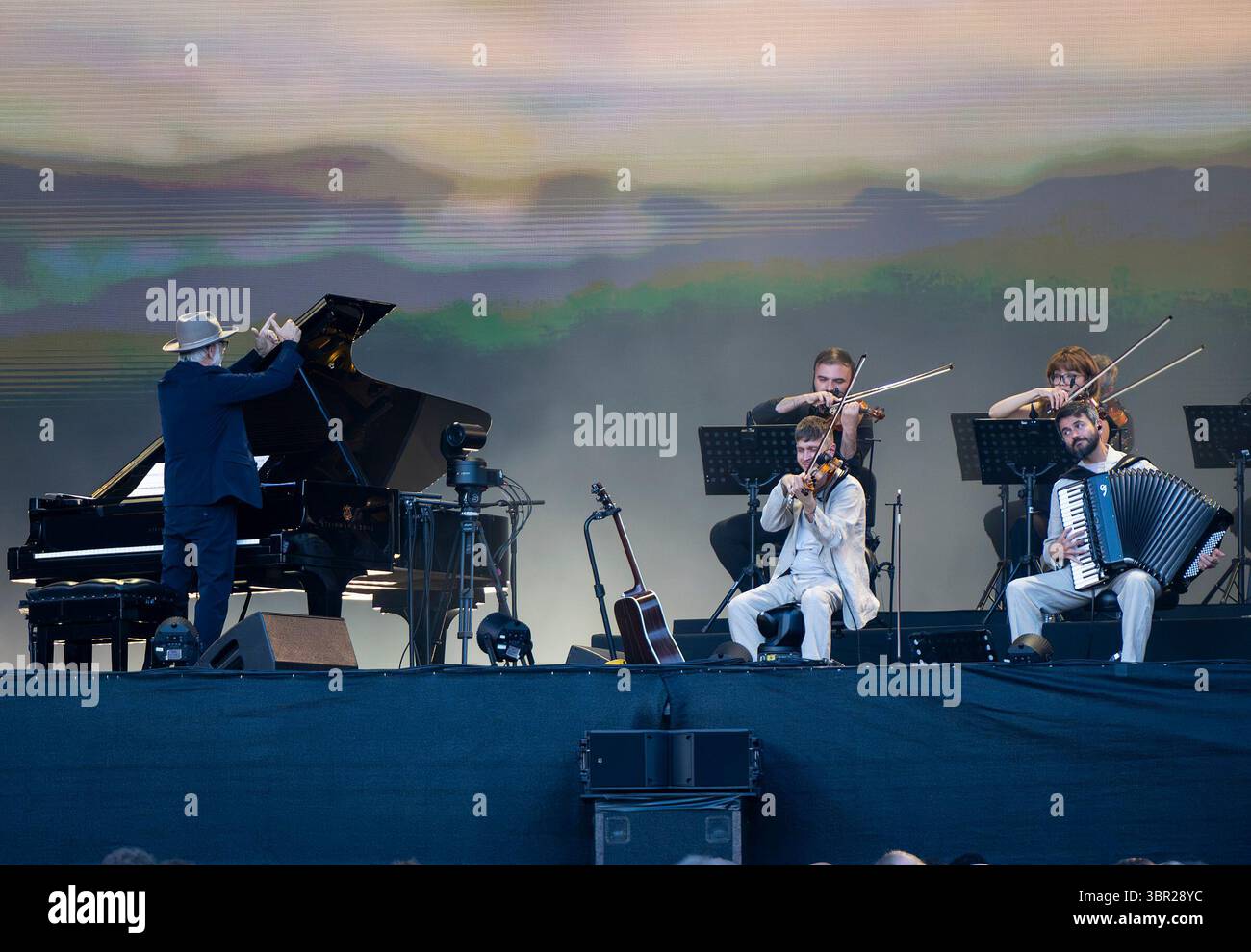 Edinburgh, UK. 10th July, 2025. Italian pianist and composer, Ludovico ...