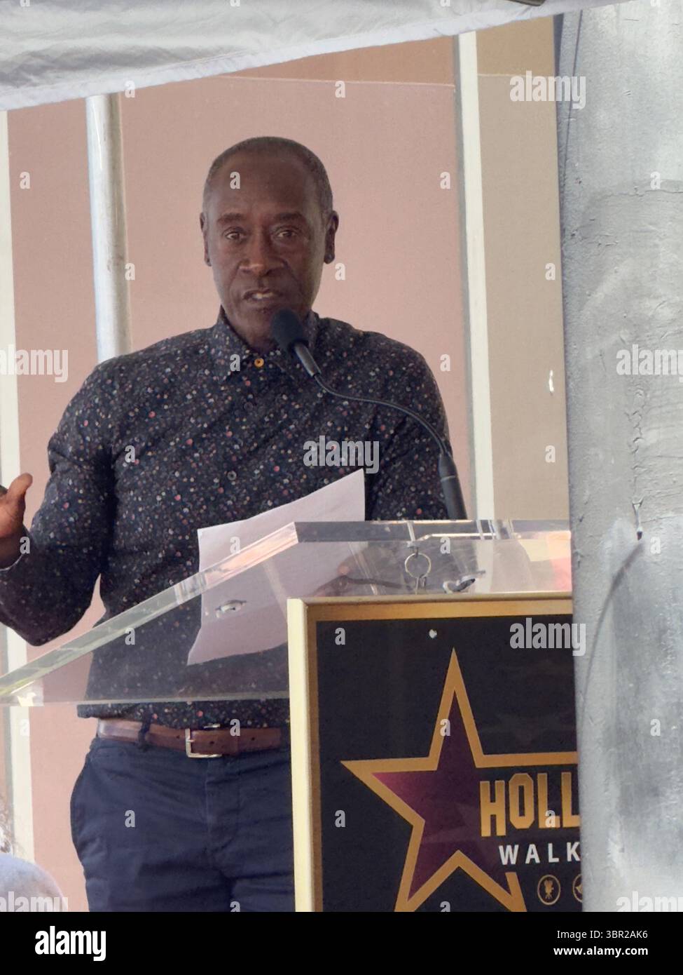 Actor Don Cheadle attends the Hollywood Walk of Fame ceremony honoring ...