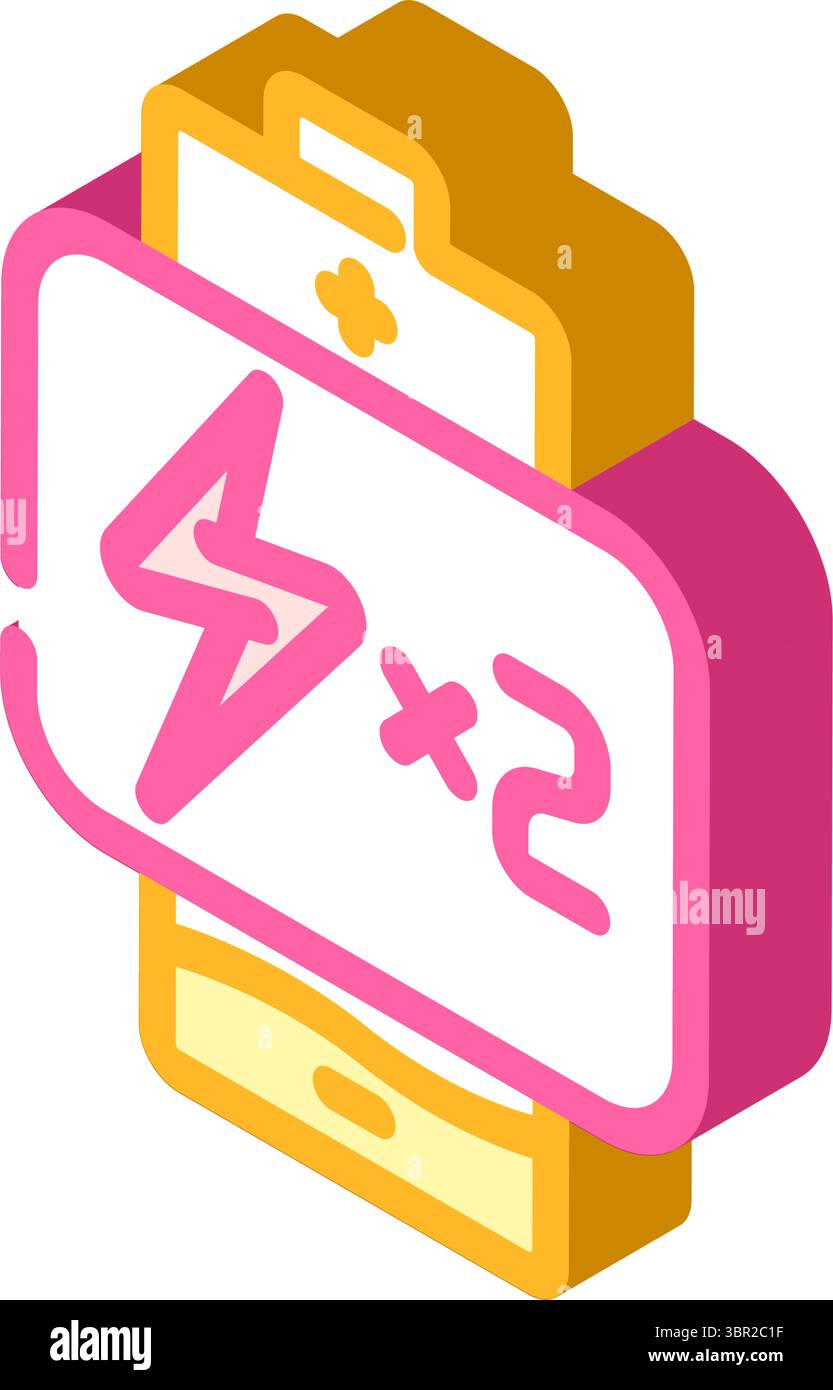 dual power source isometric icon vector illustration Stock Vector Image ...