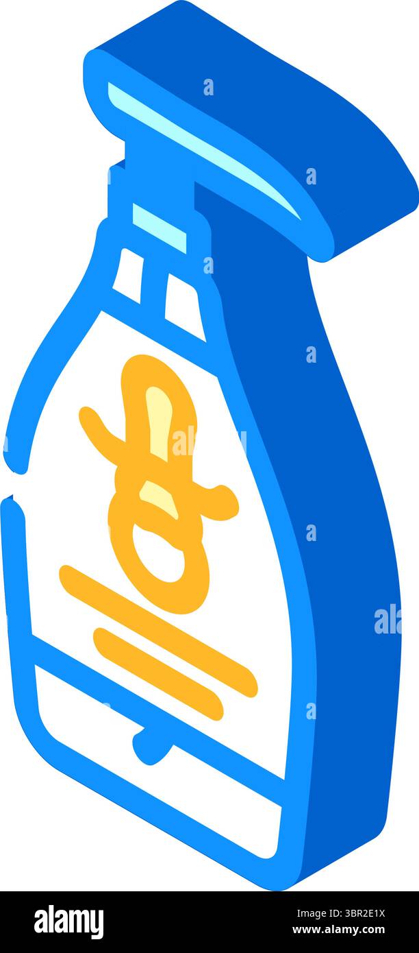 kid friendly liquid soap packaging isometric icon vector illustration ...