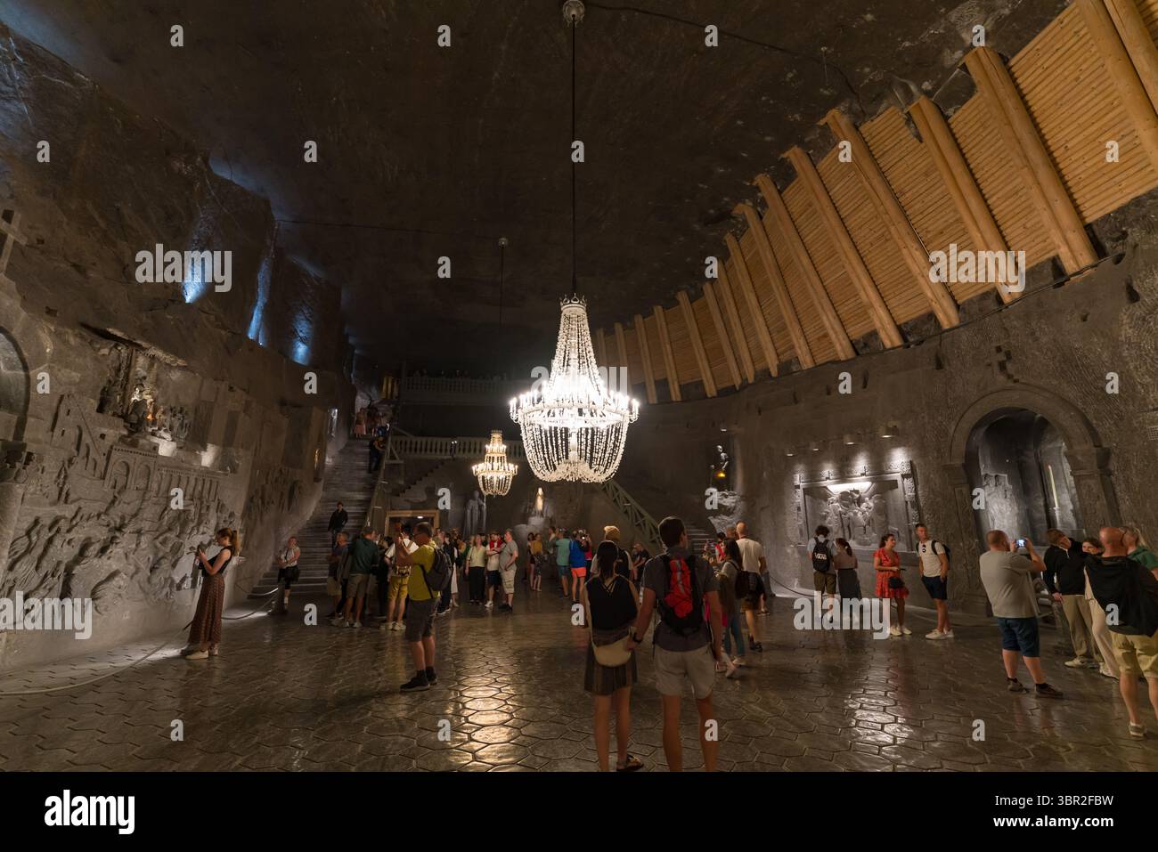 St. Kinga's Chapel in Logo of Wieliczka Salt Mine in Wieliczka, Poland ...