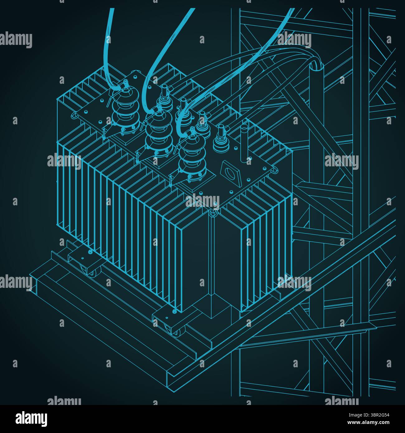 Close up power transmission Stock Vector Images - Alamy