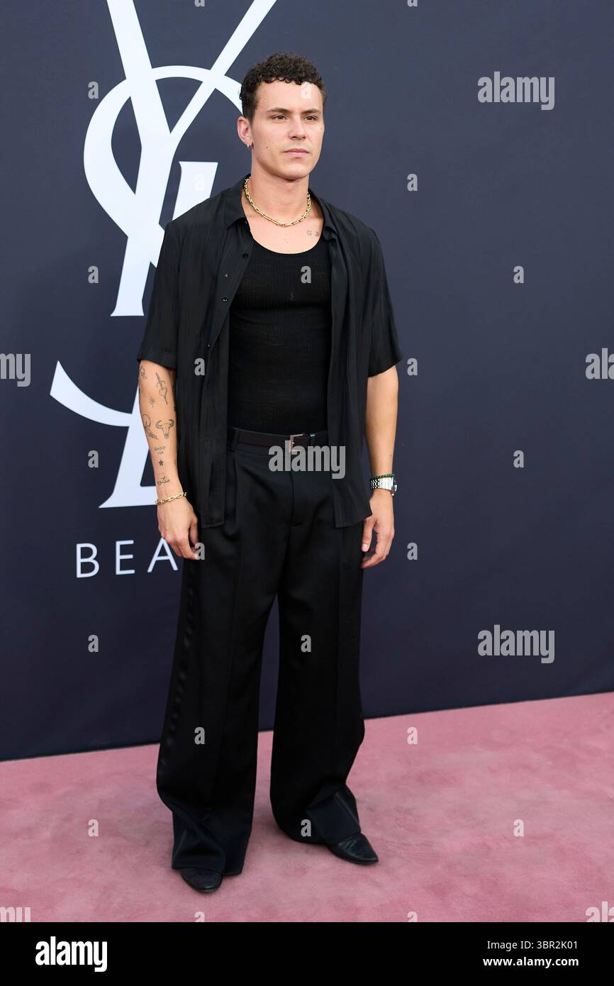Aron Piper attends YSL Beauty Love Game Photocall at Reina Sofía Museum ...