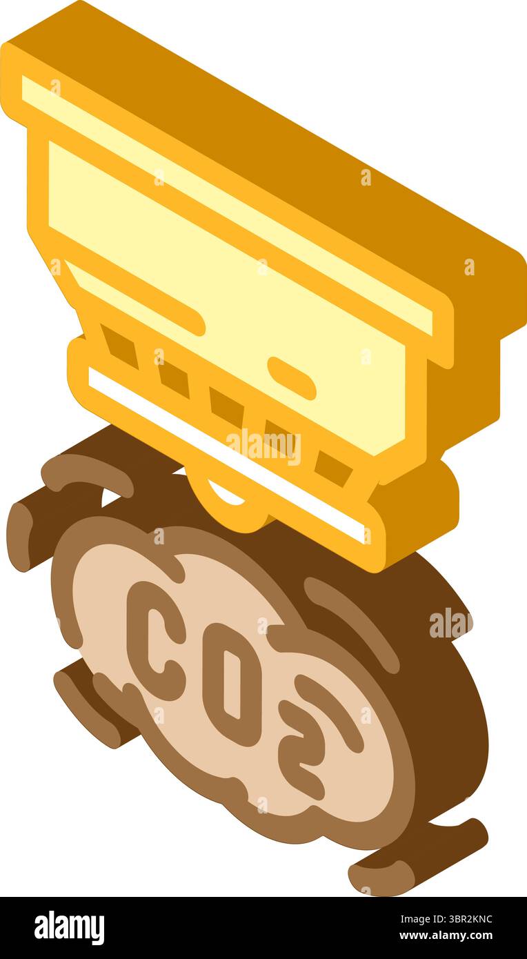 co2 sensor module isometric icon vector illustration Stock Vector Image ...
