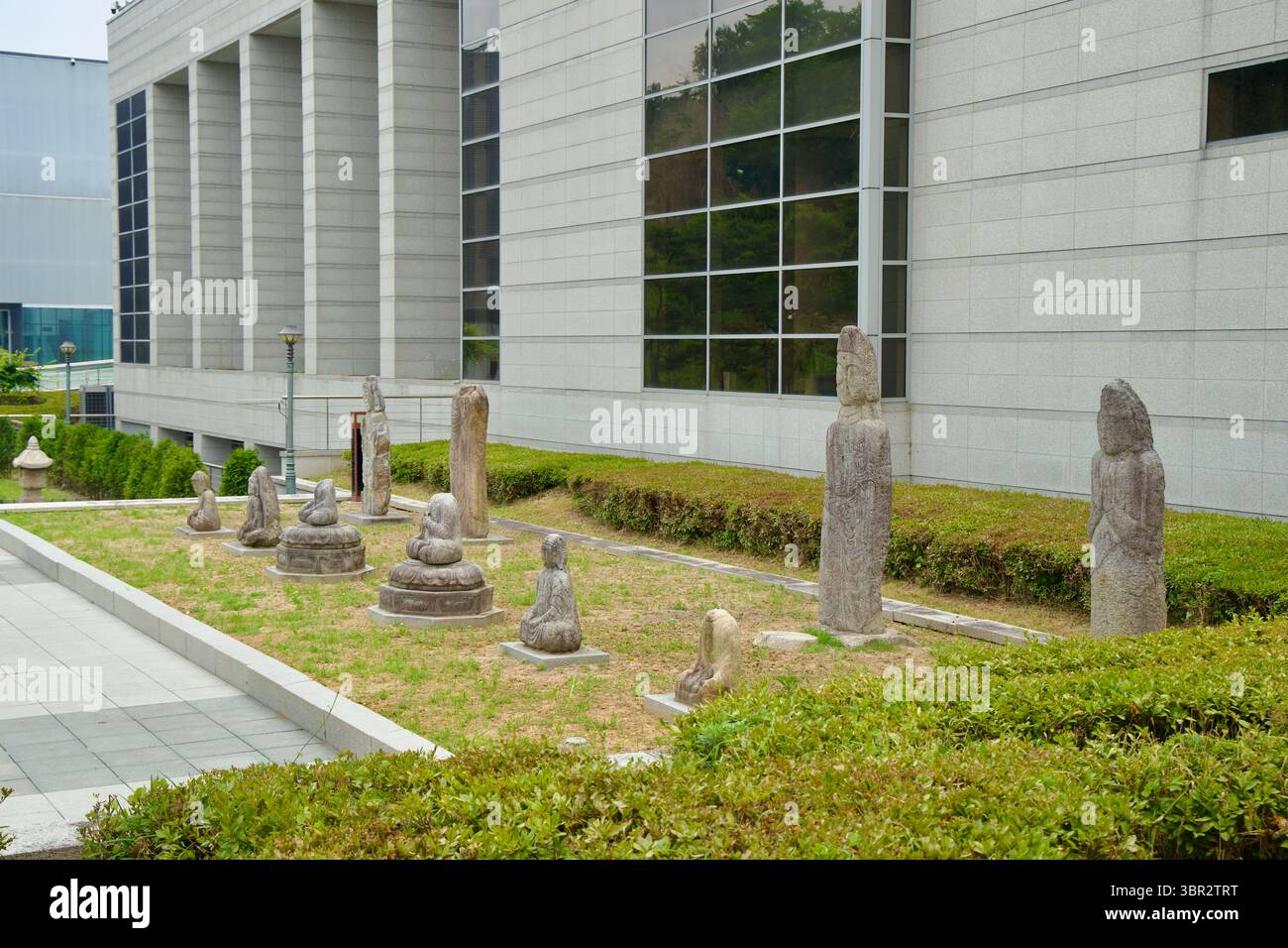 Gongju, South Korea - June 13th 2025: A collection of weathered stone ...