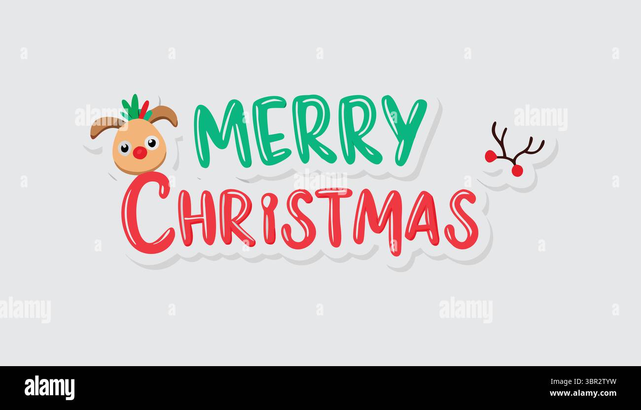 Merry christmas wishes winter Stock Vector Images - Alamy