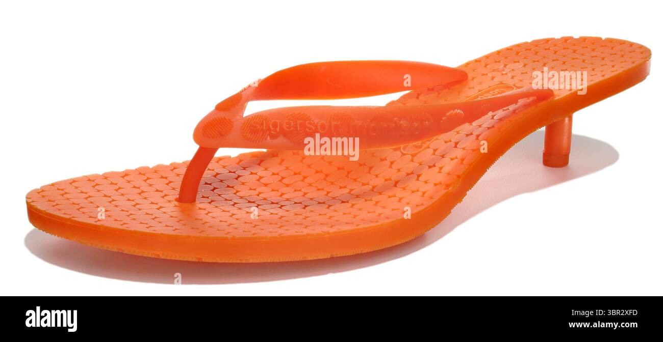 flip flop on white background Stock Photo - Alamy