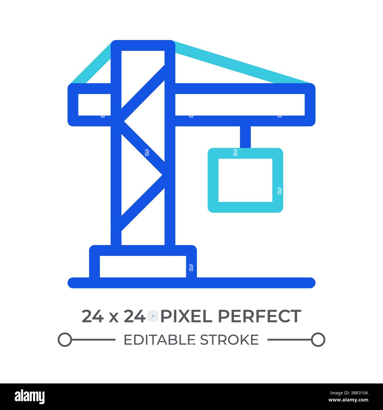 Tower crane colorful line ui icon Stock Vector Image & Art - Alamy