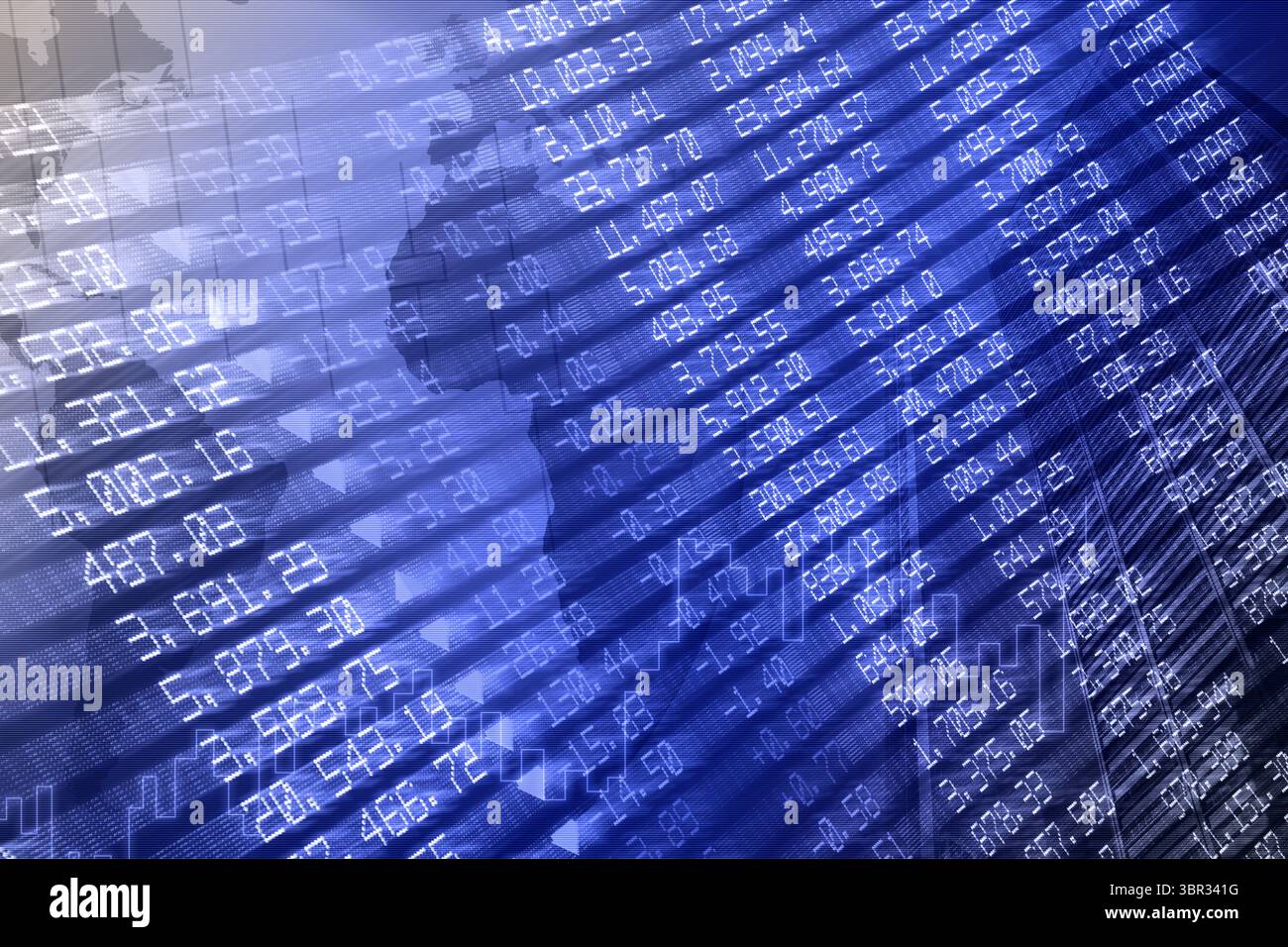 Flat design ticker overlay showing hi-res stock photography and images ...