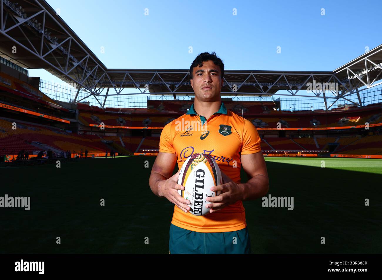 Joseph Sua'ali'i of the Wallabies poses for a picture ahead of thefor ...