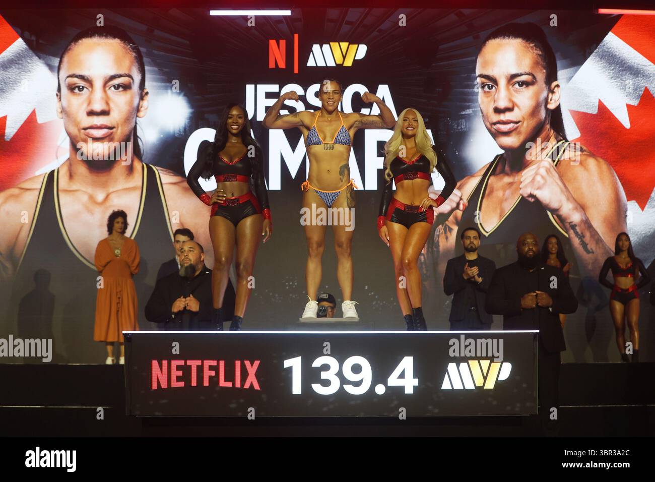 Jessica Camara during the Most Valuable Promotions Katie Taylor vs ...