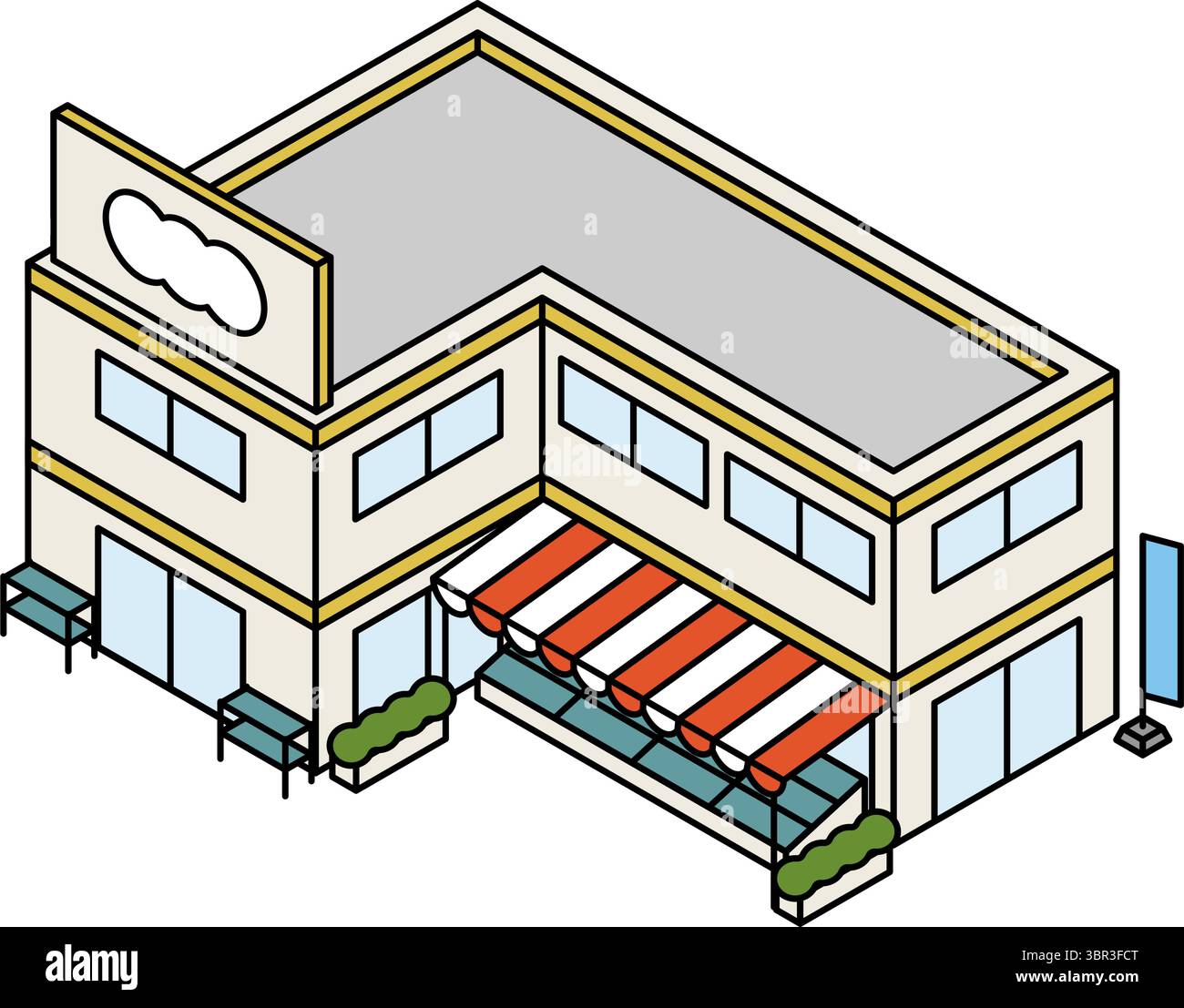Two story retail store Stock Vector Images - Alamy