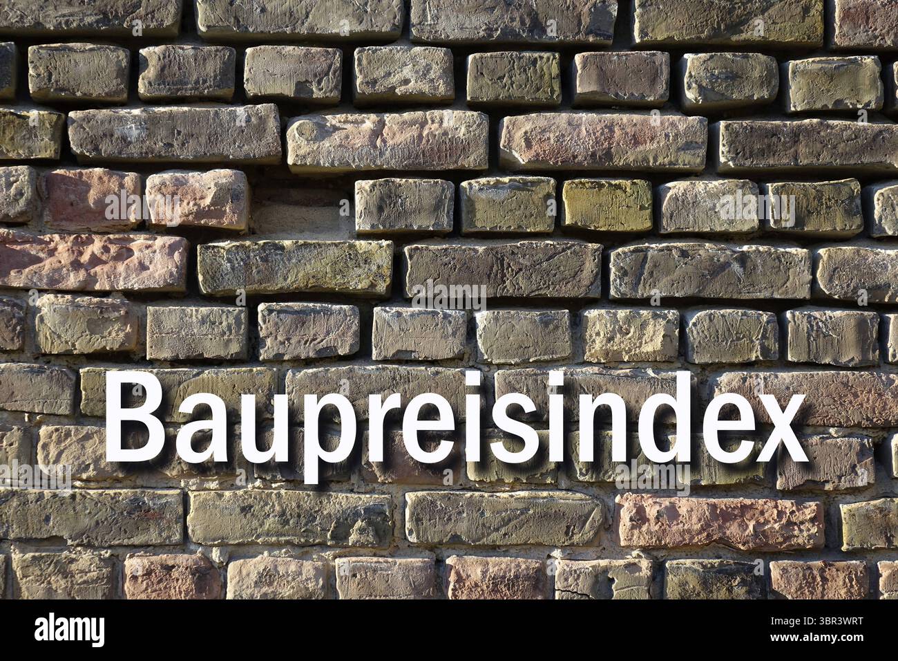 Ziegelwand und Baupreisindex Fotomontage: Ziegelwand und Baupreisindex ...