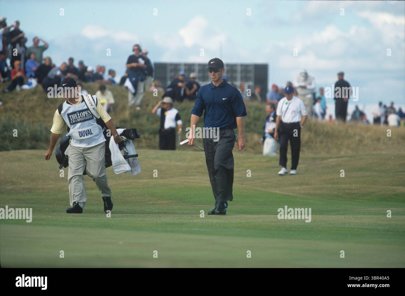 David Duval approach walks to the green on his way to winning on the ...