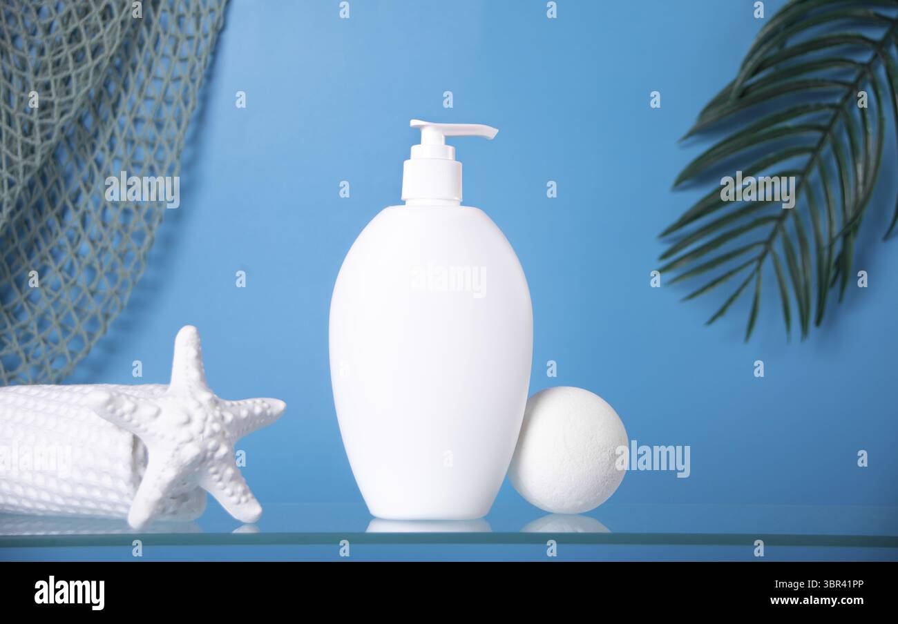 Blank Mock up Flasche Schoenheit kosmetische Hautpflege Bio-Produkt ...