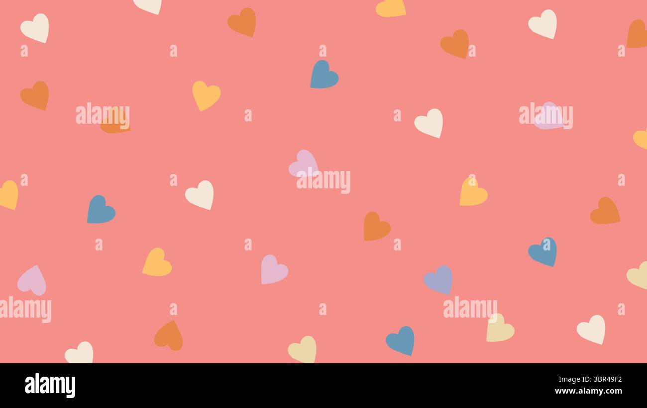 Pink hearts in soft Stock Vector Images - Alamy