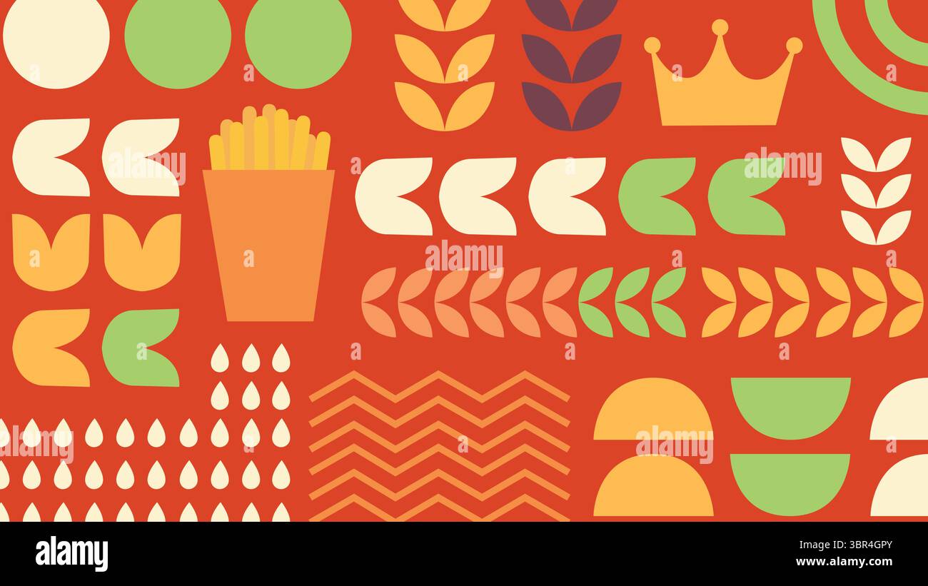 French fries ketchup fried Stock Vector Images - Alamy