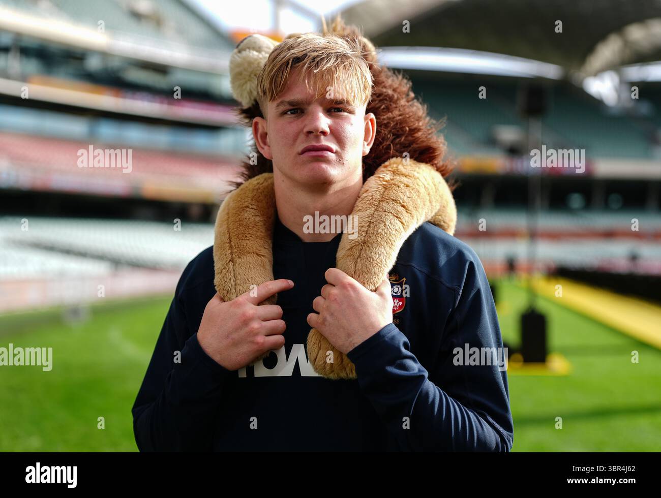 The British and Irish Lions Henry Pollock during the team run at the ...