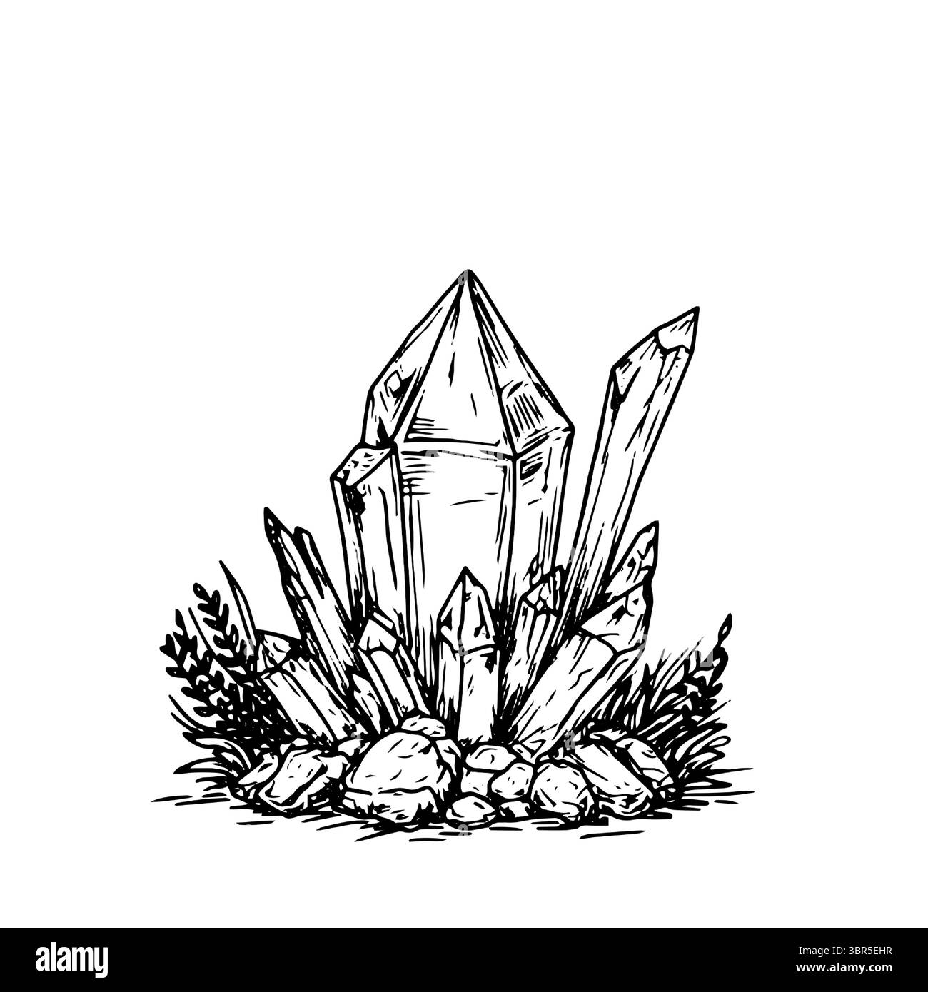 Transparent amethyst Black and White Stock Photos & Images - Alamy