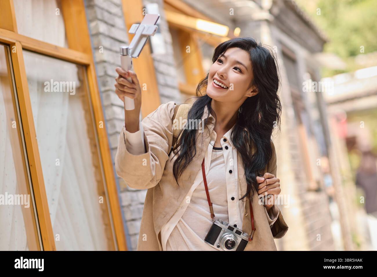 Young happy asian woman influencer hi-res stock photography and images ...