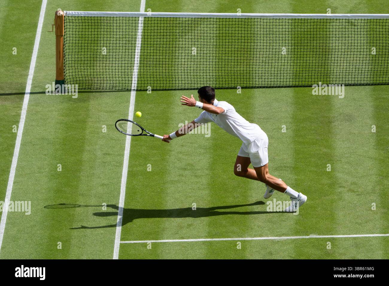 LONDON, ENGLAND - JULY 7: Novak Djokovic of Serbia during Wimbledon ...