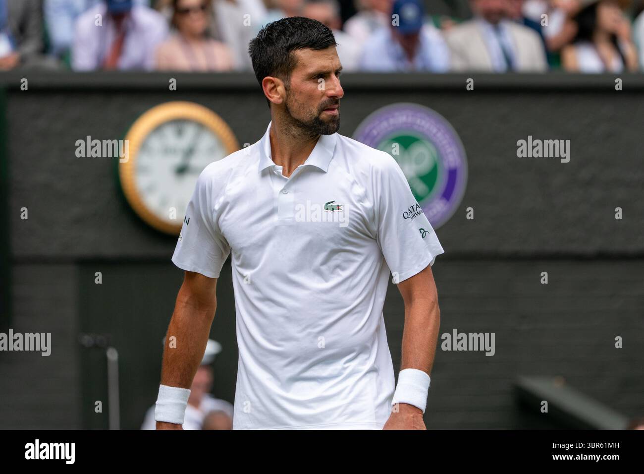 LONDON, ENGLAND - JULY 7: Novak Djokovic of Serbia during Wimbledon ...