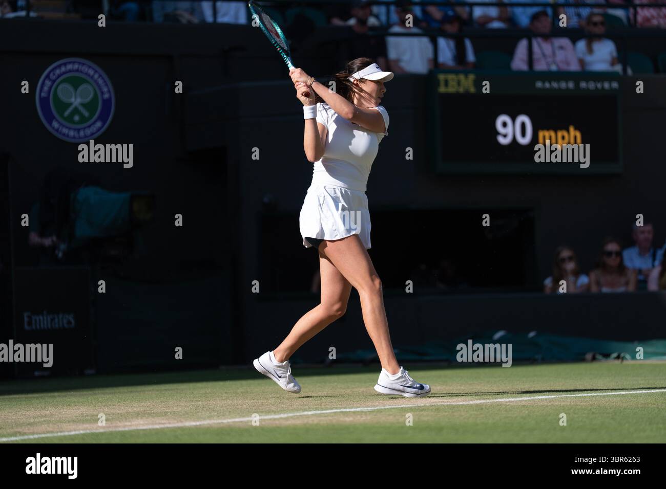 LONDON, ENGLAND - JULY 8: Amanda Anisimova of The USA during Wimbledon ...
