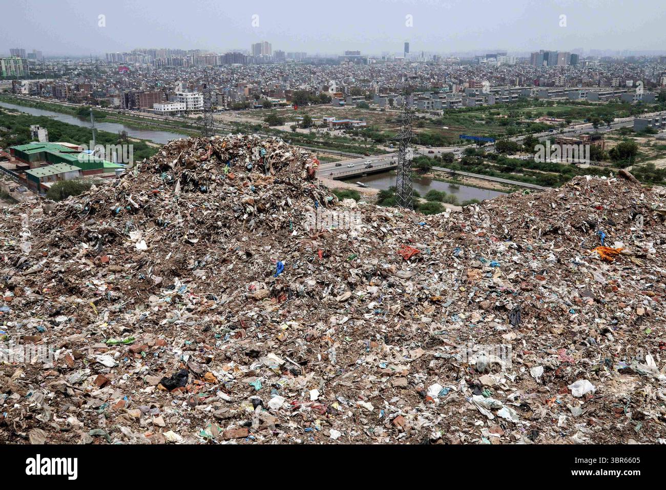 Ghazipur landfill view hi-res stock photography and images - Alamy