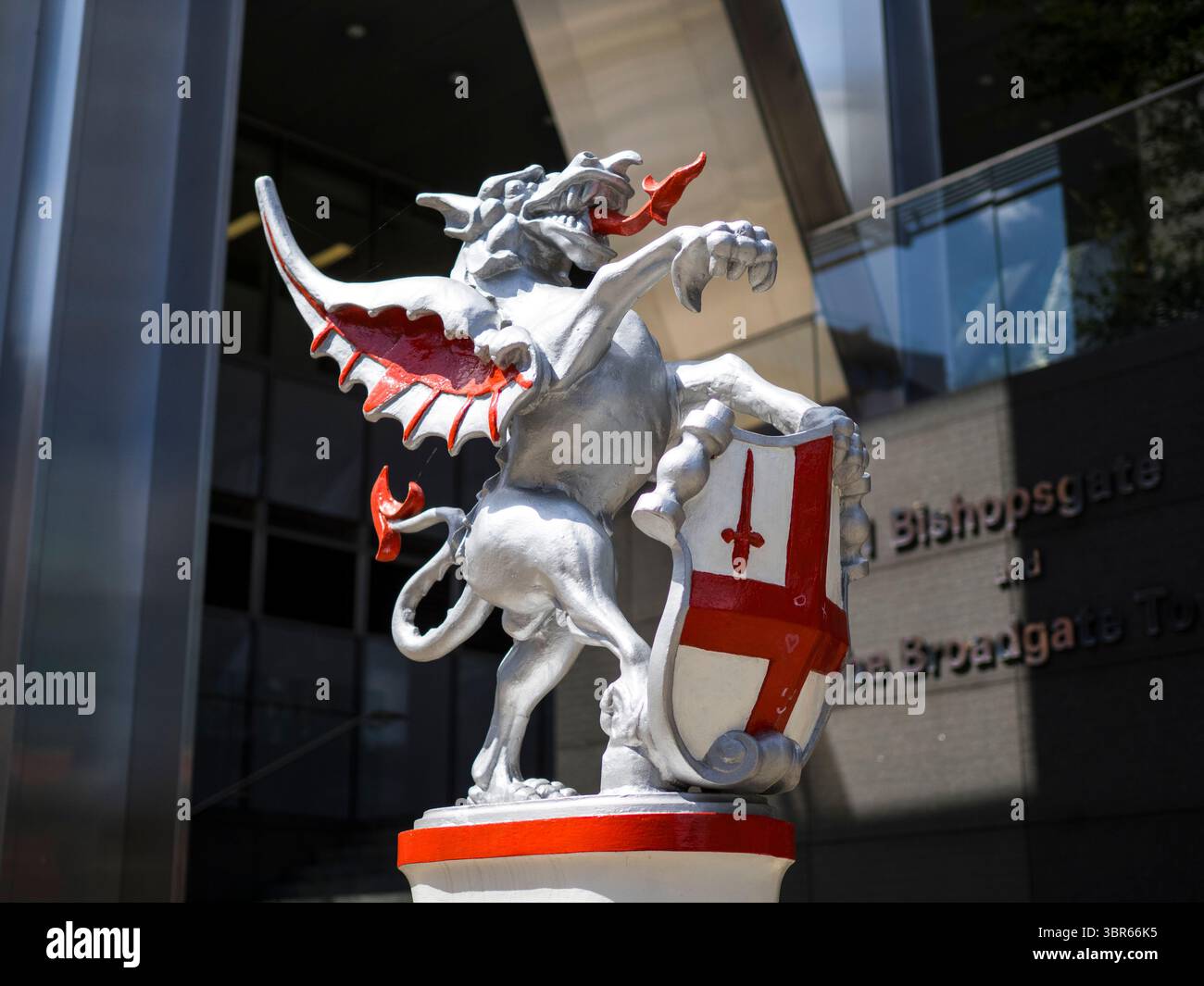 Dragon Boundary Mark, Cast Iron Statues of Dragon, nr Broad-gate Tower ...