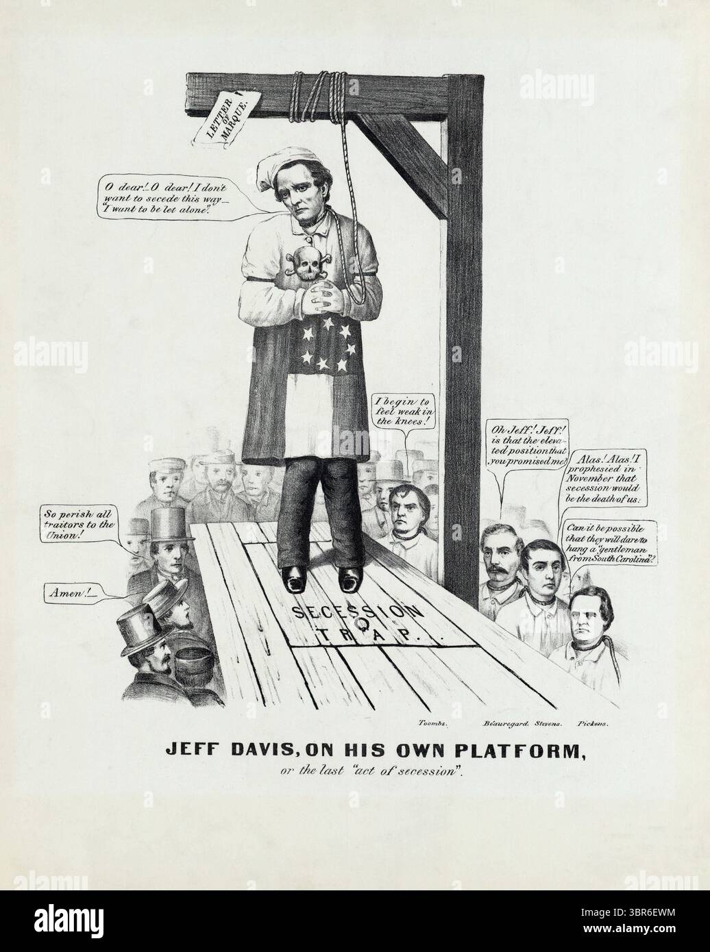 1860 political cartoon hi-res stock photography and images - Alamy