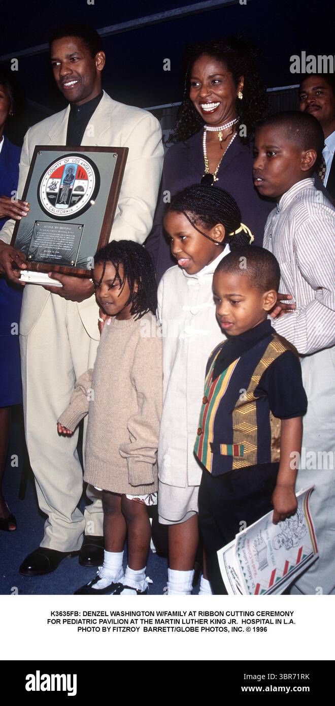Denzel washington red carpet 1996 hi-res stock photography and images ...
