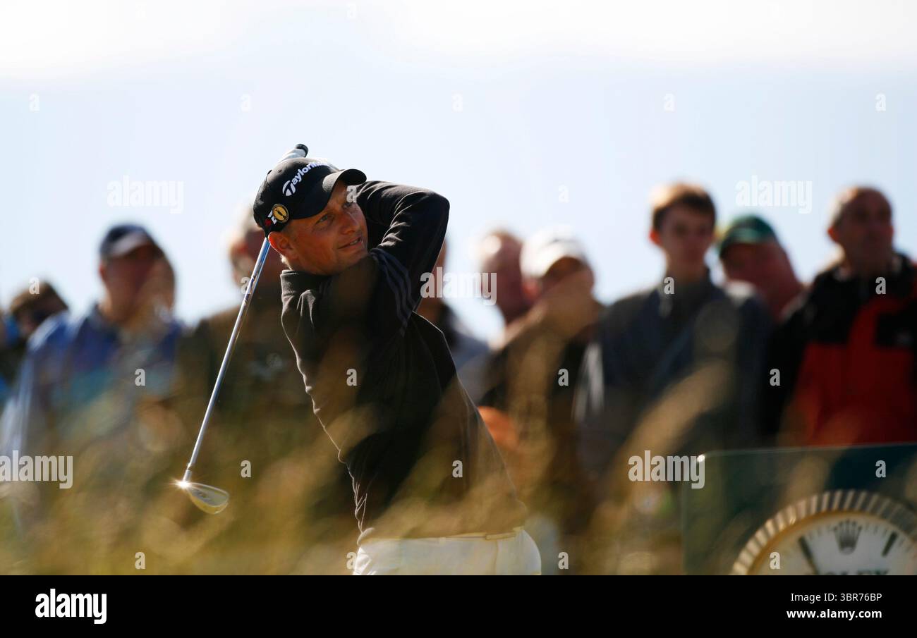 Simon Wakefield on the final day of The Open Championship 2008, Royal ...