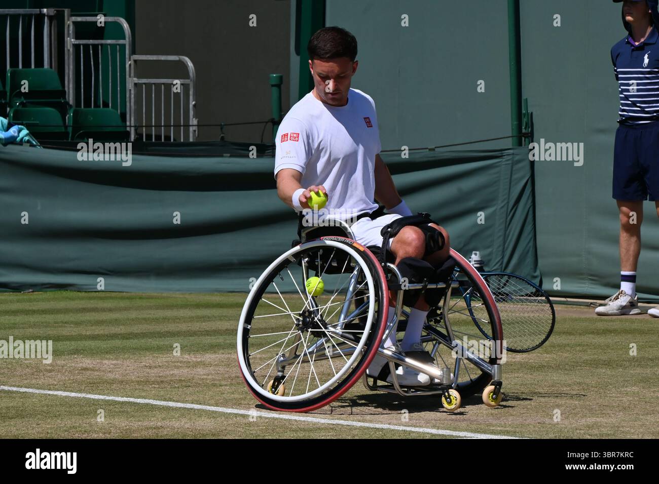 Wimbledon: Day 11 10th July 2025 Guy Sasson (ISR) Niels Vink (Ned) vs ...