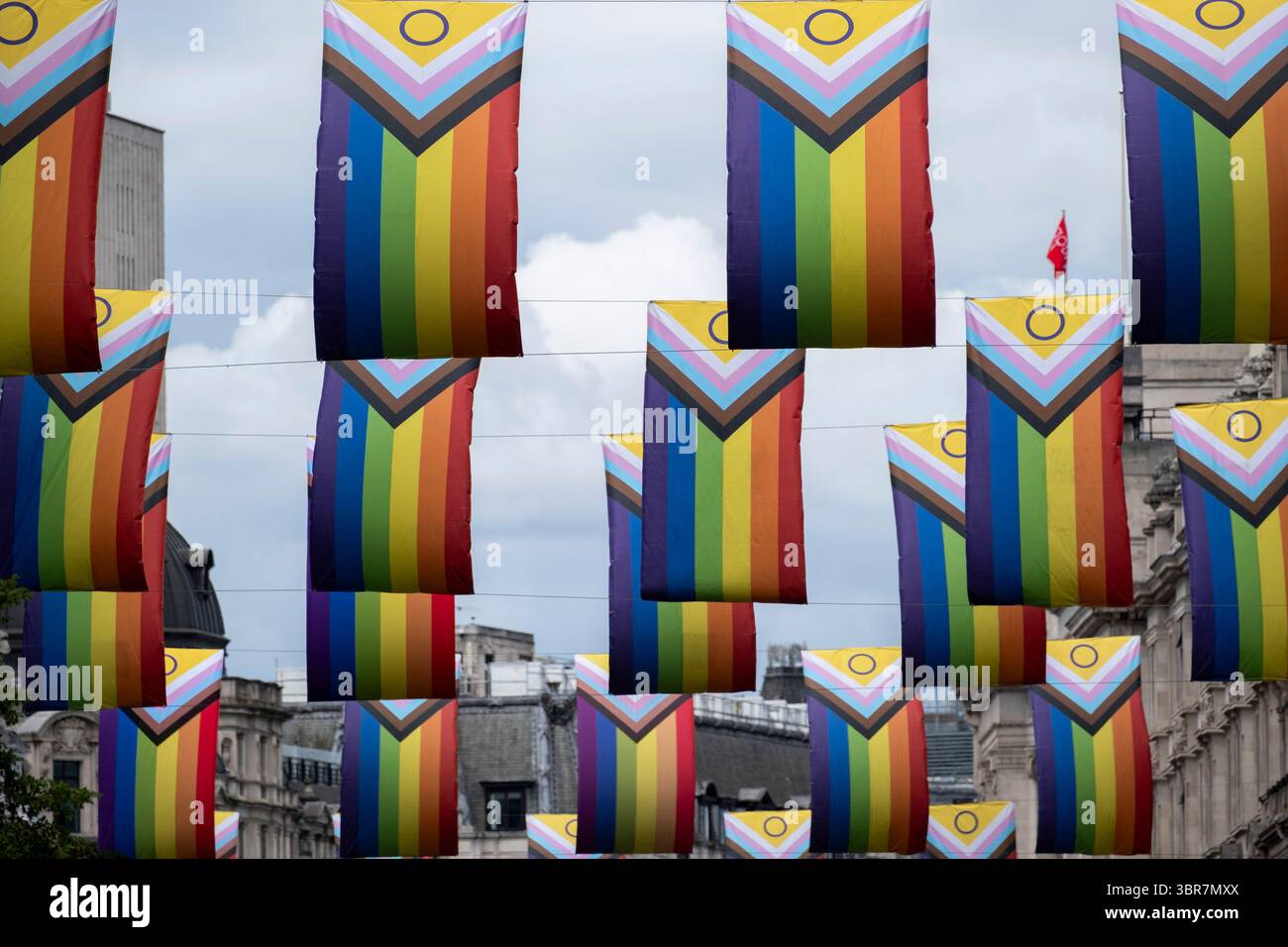 Intersex Inclusive Pride flags high above Regent Street in advance of ...