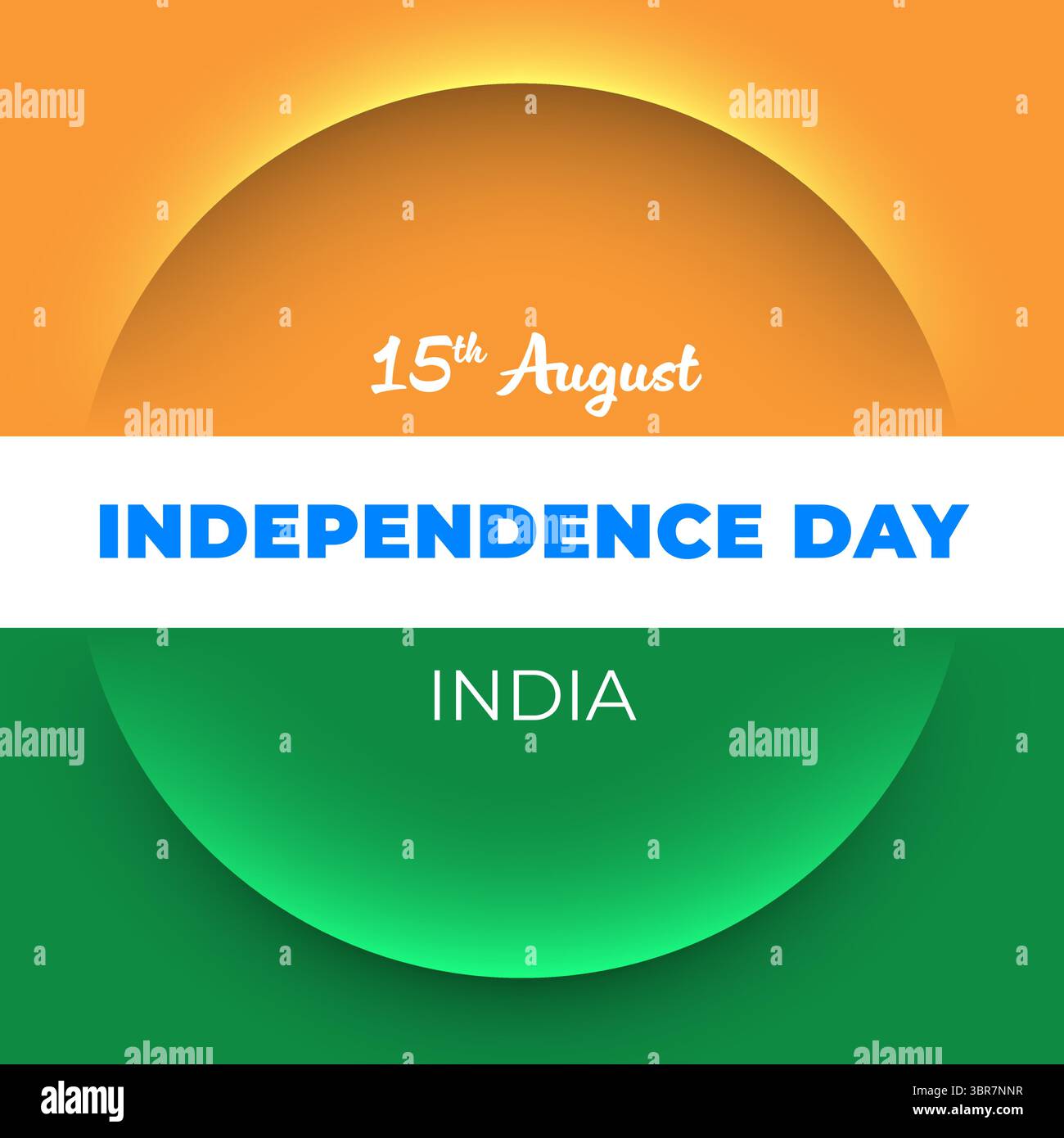 Indian flag theme background square social media post template, shadow ...