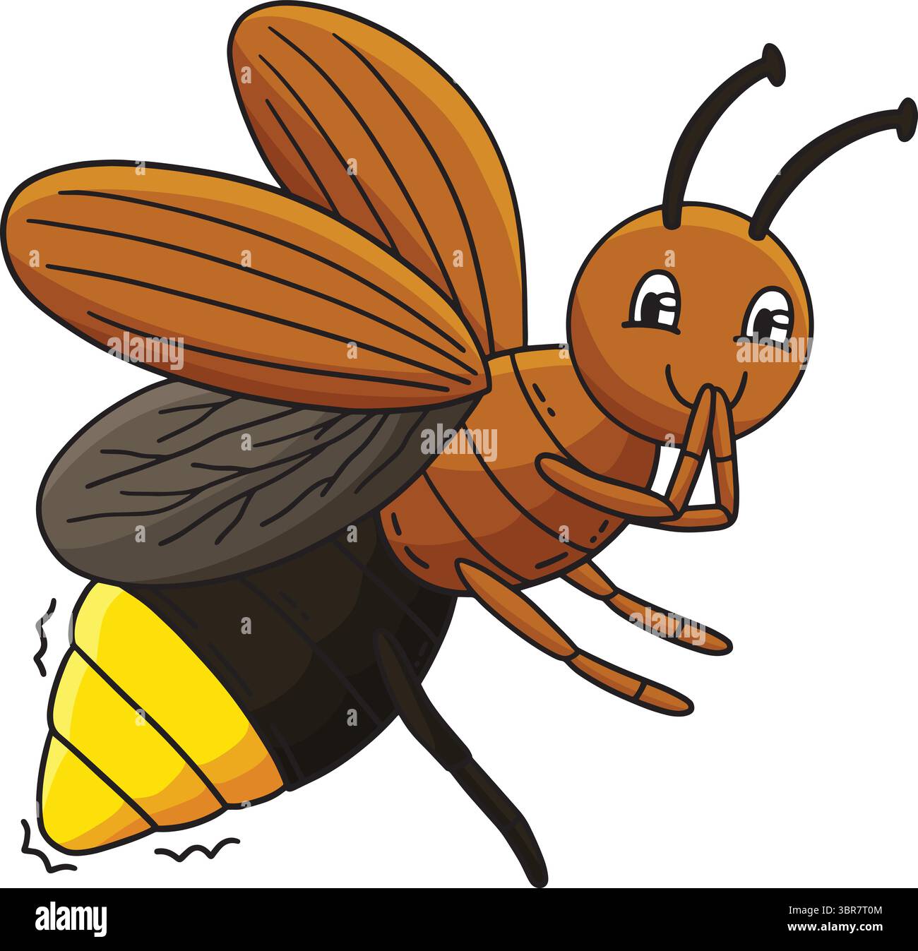 Insect Firefly Animal Cartoon Colored Clipart Stock Vector Image & Art ...