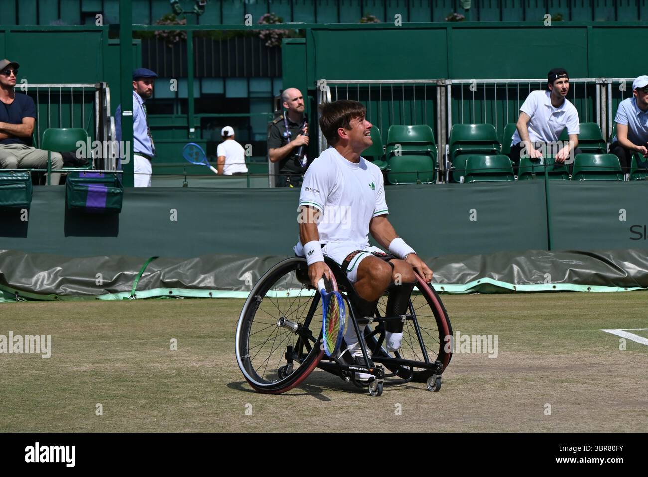 Wimbledon: Day 11 10th July 2025 Guy Sasson (ISR) Niels Vink (Ned) vs ...