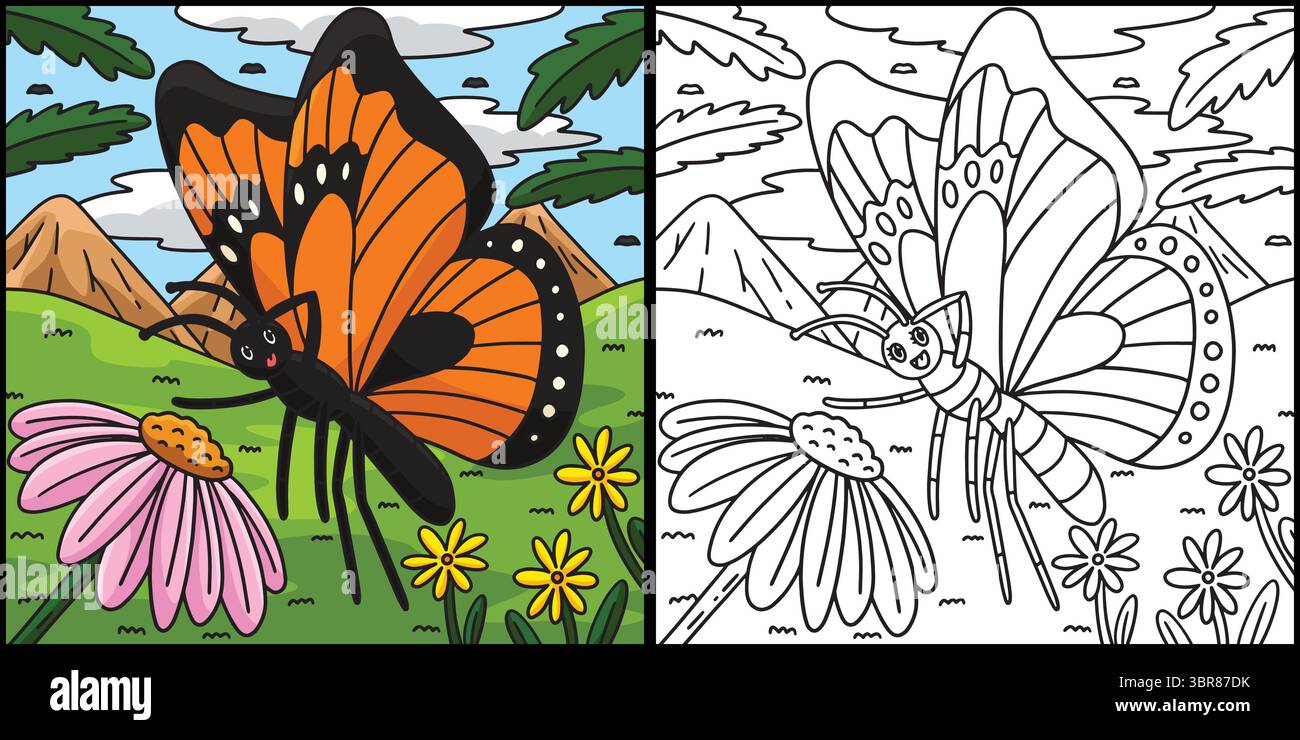 Insect Monarch Butterfly Animal Illustration Stock Vector Image & Art ...