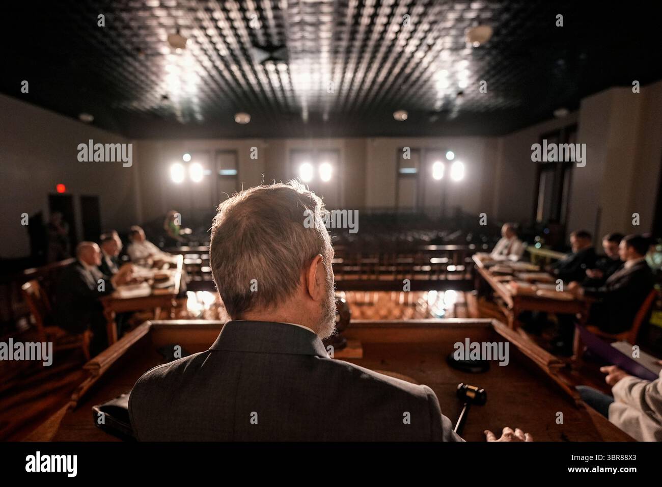 Stan Lane, portraying Judge John T. Raulston in the play "Destiny in ...