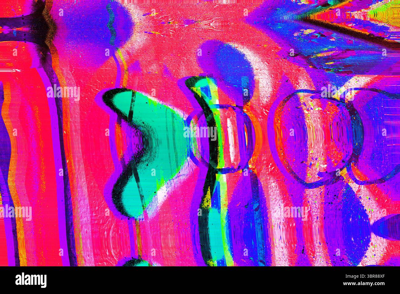 Abstract error data neon futuristic hi-res stock photography and images ...