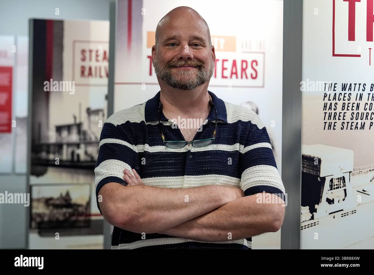 Director Dan Buck poses for a portrait before a rehersal of "Destiny in ...